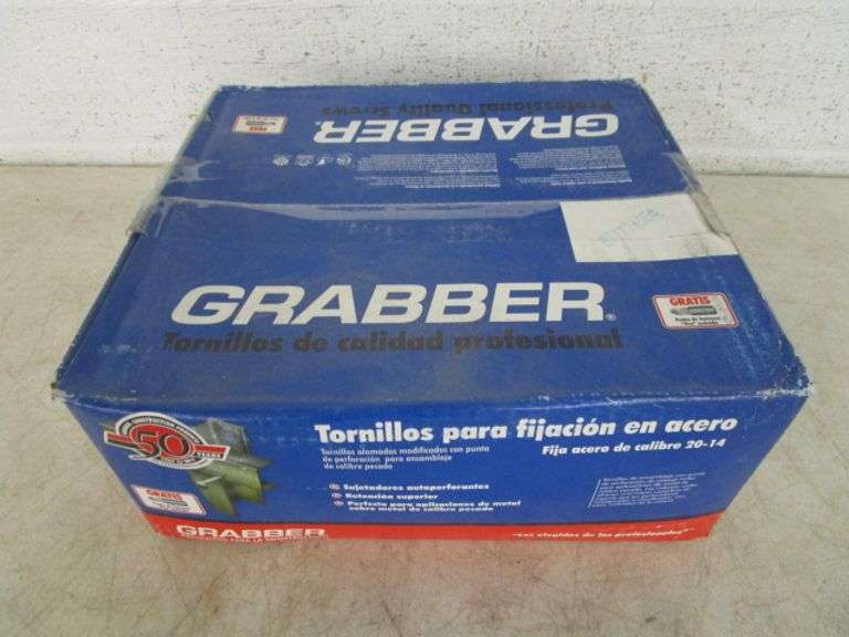 Box of Grabber 10 x 3/4" Wafer Head Steel Framing Screws - Oberman Auctions