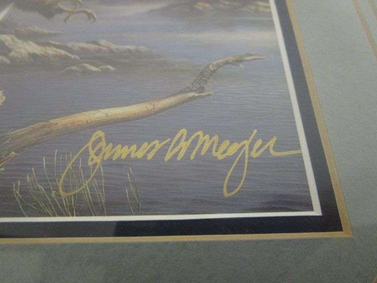 Framed "Legacy Eagle" Print - Signed James Meger - Oberman Auctions
