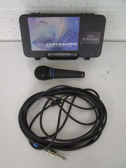 Clockaudio D500 Microphone w/Case & Cord - Oberman Auctions