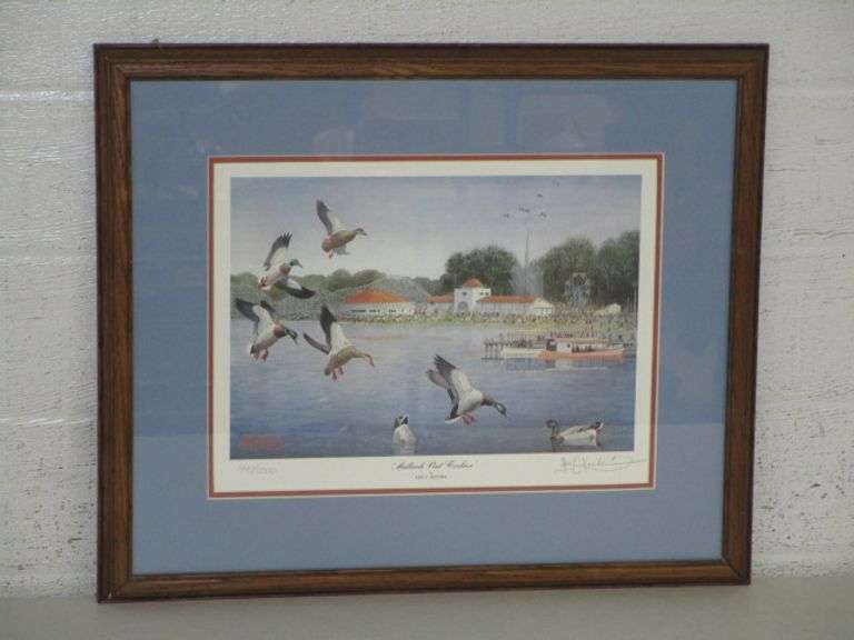 Framed "Mallards Visit Excelsior" Print - Signed Les Kouba - Oberman ...