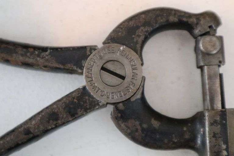 Vintage Heaton Peninsular Button Fastener Tool Leather Cobbler Sewing ...