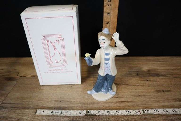 Paul Sebastian Fine Porcelain Mime, Clown Figurine With Original Box ...