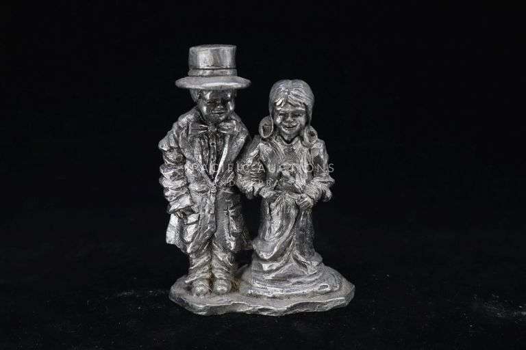 Michael Ricker Pewter Sculpture Sue & Gregg, 16/1500 - Pacific Auctions ...