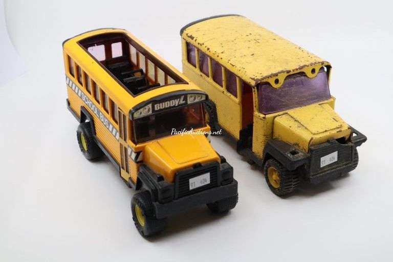 Pair Of Buddy L Diecast School Buses, 1981 Buddy L School Bus China ...