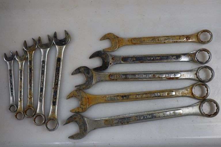 Assorted Crew Line Atd Combination Wrenches. Sae - Pacific Auctions And ...