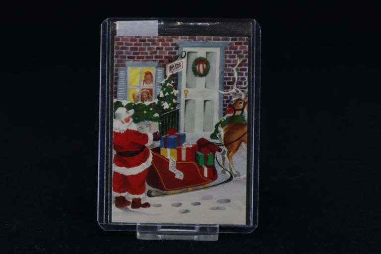 1991 Pro Set Santa Claus RC, MT, back of card features Ludwell Denny ...