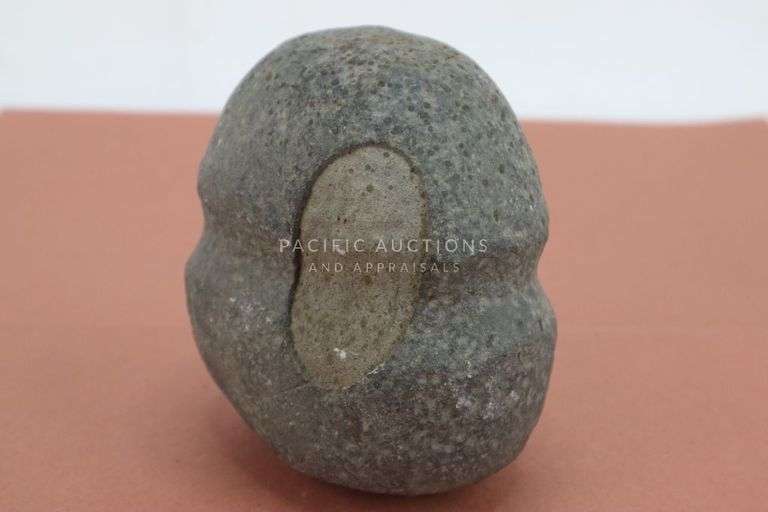 Ancient Stone Artifact Fishing Net Weight, With Unusual Inclusion 5 ...