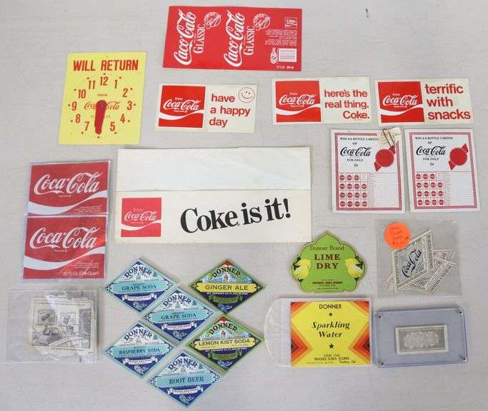 ASSORTED COCA COLA ADVERTISING, 1940'S WIN A BOTTLE PUNCH OUT GAME ...