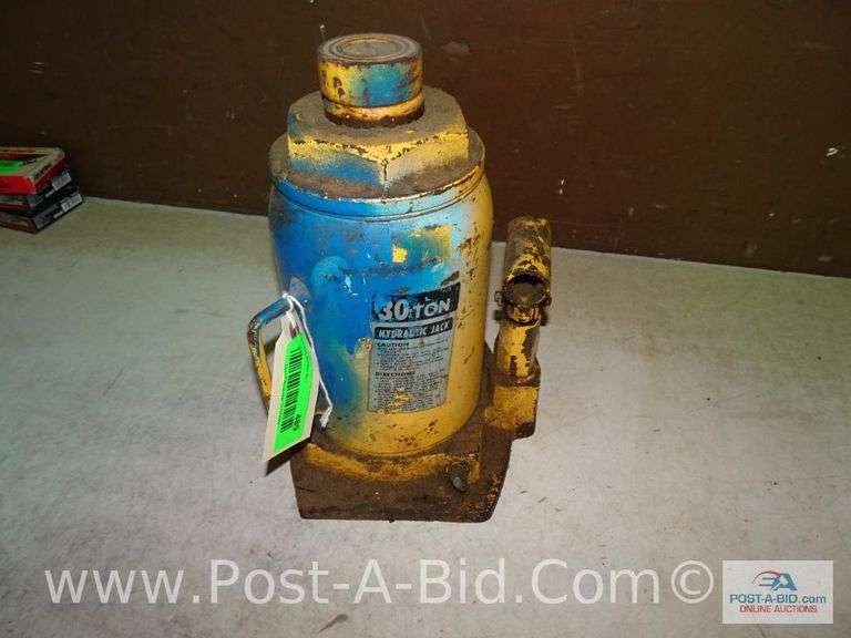30 Ton Bottle Jack, - Elsenpeter Auctions & Real Estate, Inc. dba Post ...