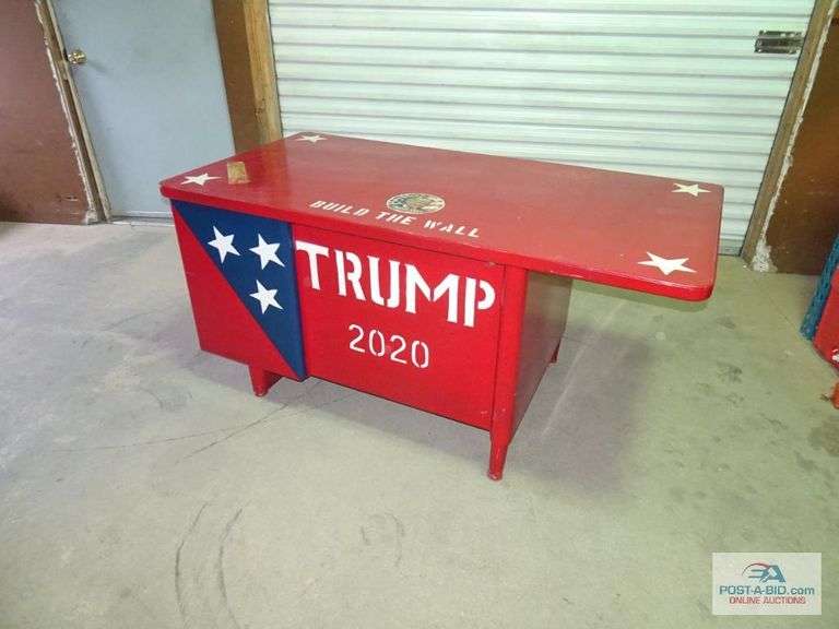 Vintage Painted Trump Desk - Elsenpeter Auctions & Real Estate, Inc ...