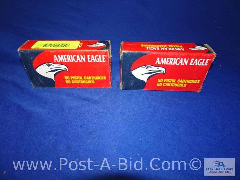 9mm Luger, 100 Rounds Of Ameri - Elsenpeter Auctions & Real Estate, Inc. dba Post-A-Bid.Com