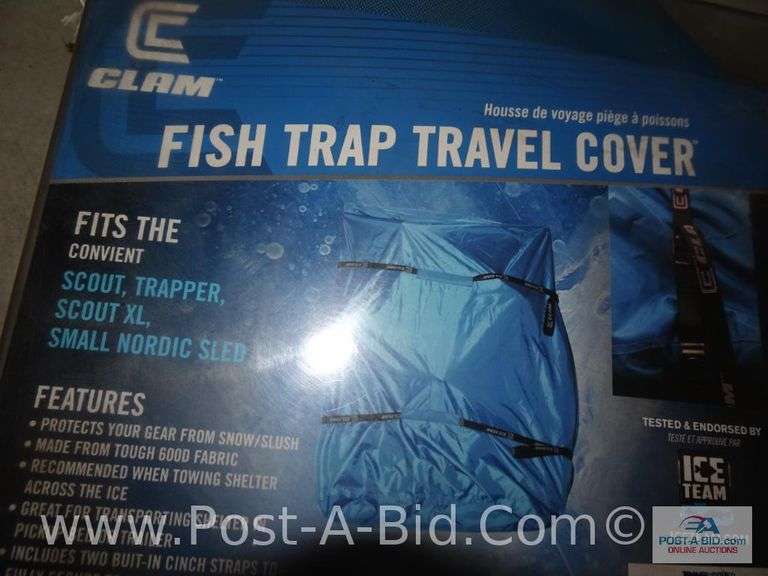 Clam Fish Trap Travel Cover XL - Elsenpeter Auctions & Real Estate, Inc ...
