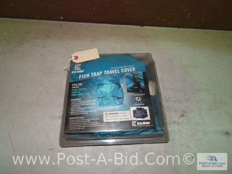 Clam Fish Trap Travel Cover XL - Elsenpeter Auctions & Real Estate, Inc ...
