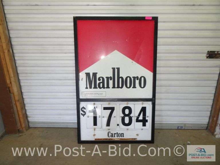 Marlboro Cigarette Price - Elsenpeter Auctions & Real Estate, Inc. dba ...