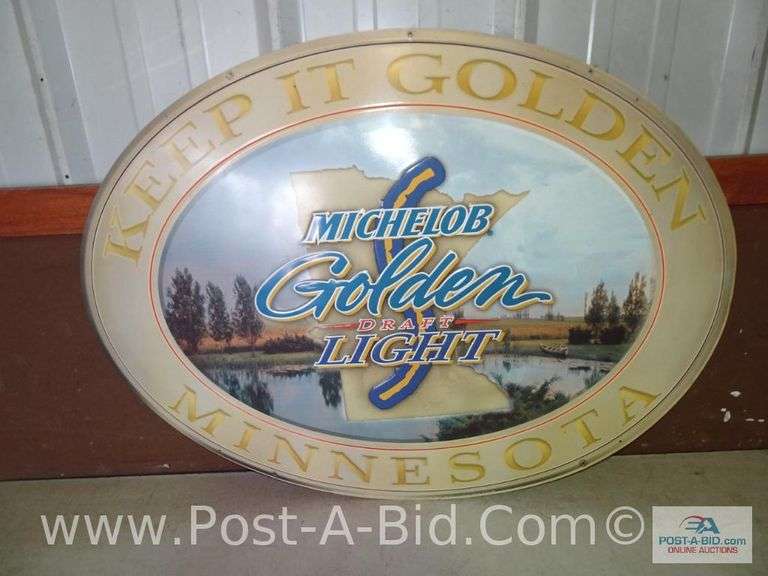 Michelob Golden Draft Sig - Elsenpeter Auctions & Real Estate, Inc. dba ...