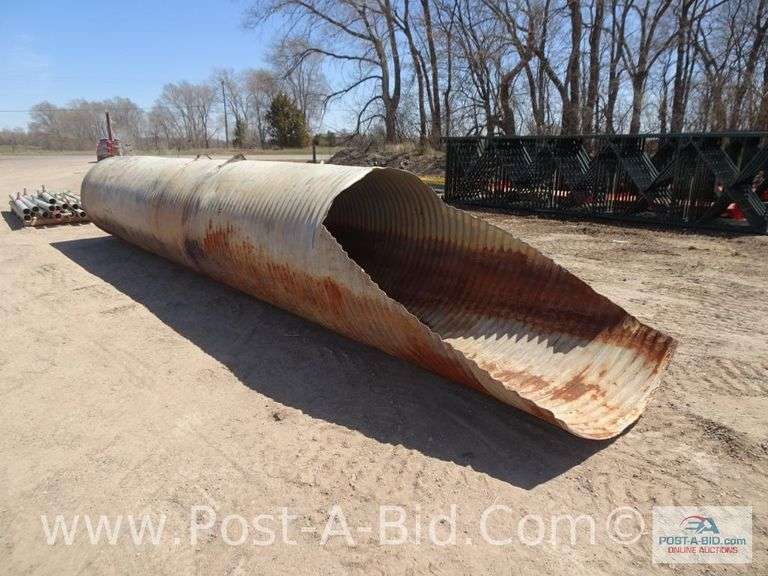 Large Metal Culvert 48" D - Elsenpeter Auctions & Real Estate, Inc. dba ...
