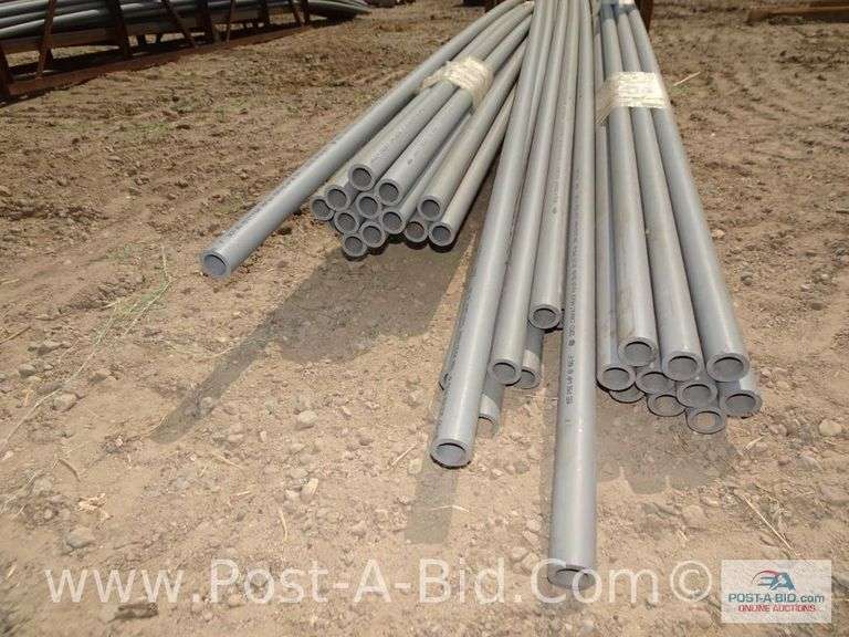 Bundle Of 40 Pieces Of 1" Schedule 80 PVC Pipe. - Elsenpeter Auctions ...