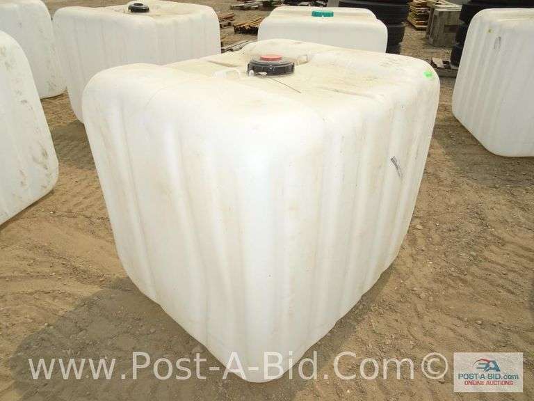 250 Gallon Poly Tank, With Val - Elsenpeter Auctions & Real Estate, Inc ...