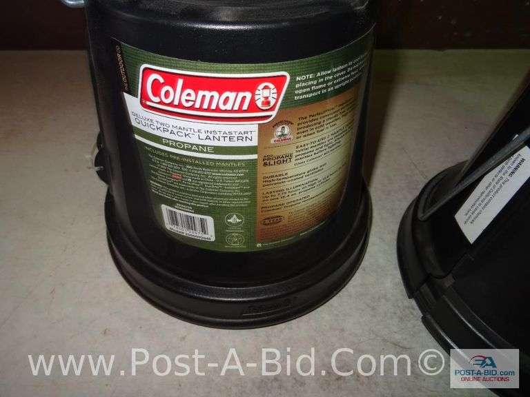 2-Coleman Quick Pack Lanterns, - Elsenpeter Auctions & Real Estate, Inc. dba Post-A-Bid.Com