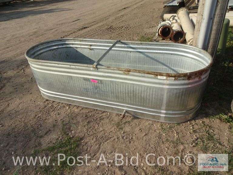 Galvanized Steel Stock Tank Fr - Elsenpeter Auctions & Real Estate, Inc ...