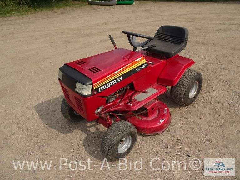 Murray 12 HP 38" Mower, Owner - Elsenpeter Auctions & Real Estate, Inc ...