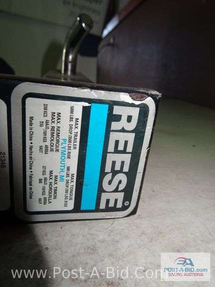 Reese Reddy Tow Ball Receiver - Elsenpeter Auctions & Real Estate, Inc ...