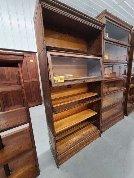 5 Section Stacking Bannister Bookcases by Lundstrom - Parrott Marketing ...