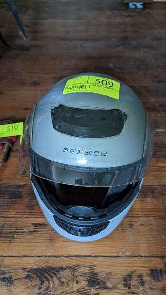 Fulmer full face lift front motorcycle helmet - Parrott