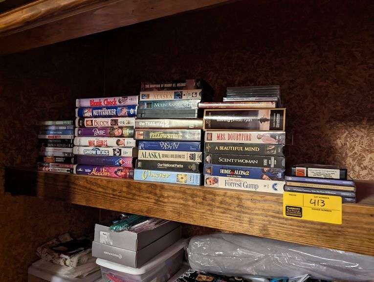 Large Selection of DVDs, VHS Tapes, Cds (Several Disney VHS) - Parrott ...