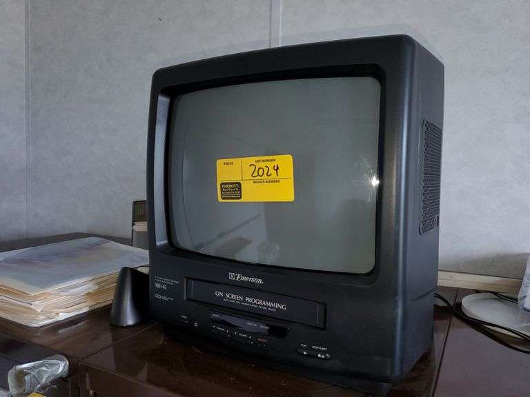 Emerson CRT with built-in VHS player - Parrott Marketing Group