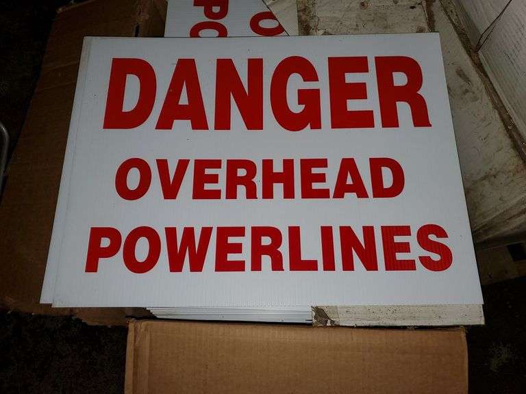 Large lot of 500+/- 18 x 24 chloroplast signs, single sided, "Danger ...