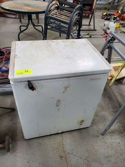 Frigidaire small chest-type freezer - Parrott Marketing Group