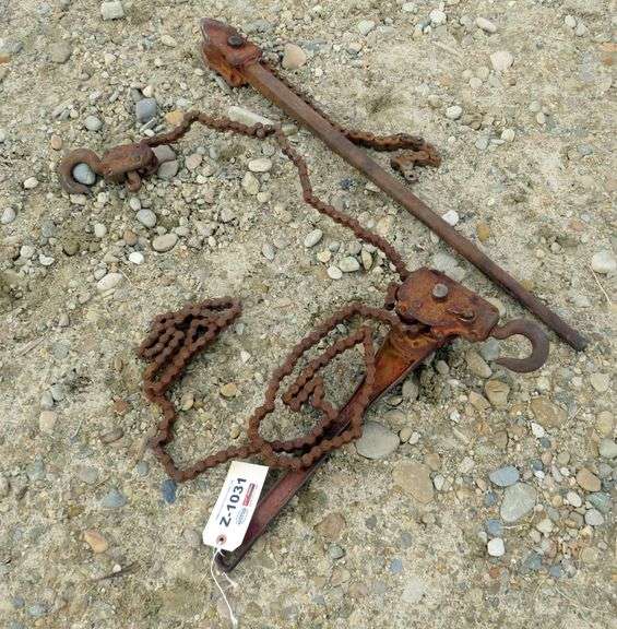 Z-1031 Pipe Clamp + Chain Hoist - Pickett Auction Service