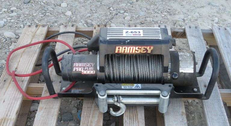 Z-653 Ramsey Pro Plus 9000 Winch - Pickett Auction Service