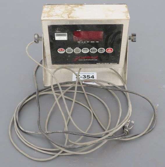 Z-354 Cardinal Scale Display - Pickett Auction Service