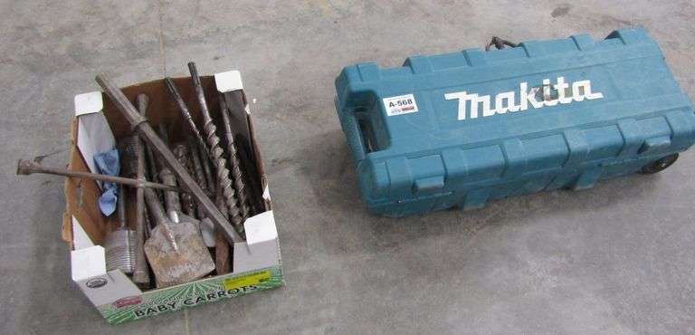 A-568 Makita Electric Jack Hammer + Bits - Pickett Auction Service