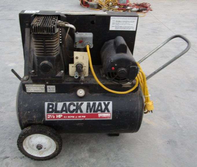 A-270 Sanborn Black Max Air Compressor - Pickett Auction Service