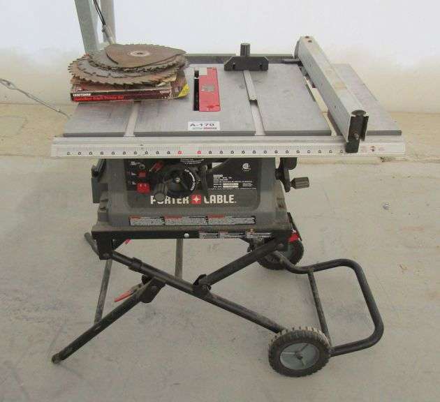 A-170 Porter Cable Table Saw - Pickett Auction Service