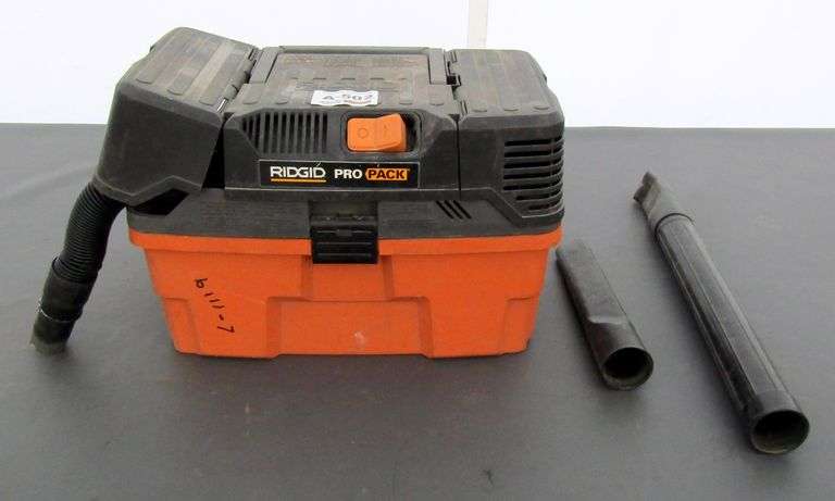 A-502 Ridgid Pro Pack Shop Vac - Pickett Auction Service