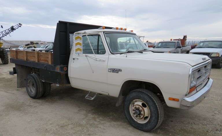 V-1390 1987 Dodge Power Ram 350 FB Pickup - Pickett Auction Service