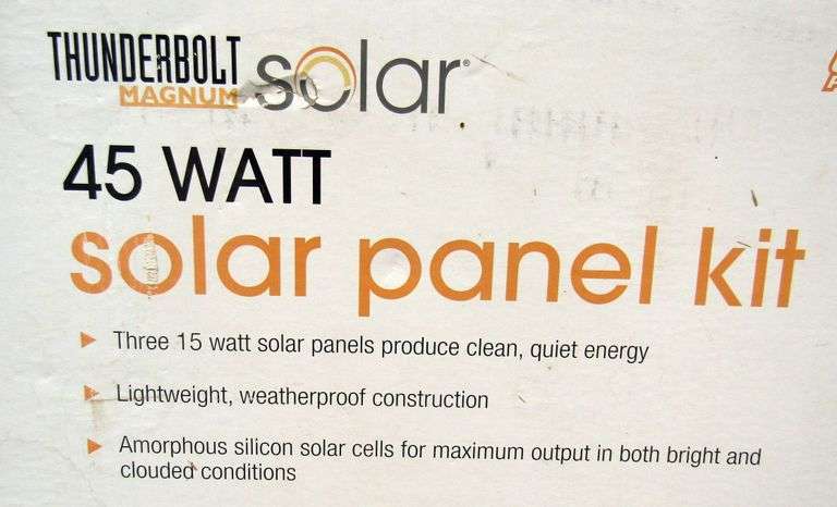 X-485 Thunderbolt Magnum Solar Panel Kit - Pickett Auction Service