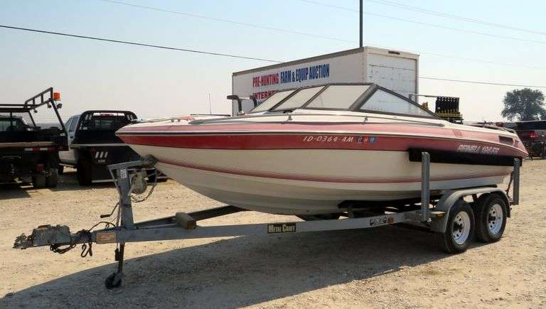 Y-1612 1990 Reinell 196FR Boat + Trailer - Pickett Auction Service