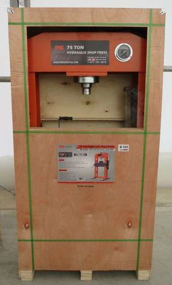 B-105 TMG Hydraulic 75 Ton Shop Press - Pickett Auction Service