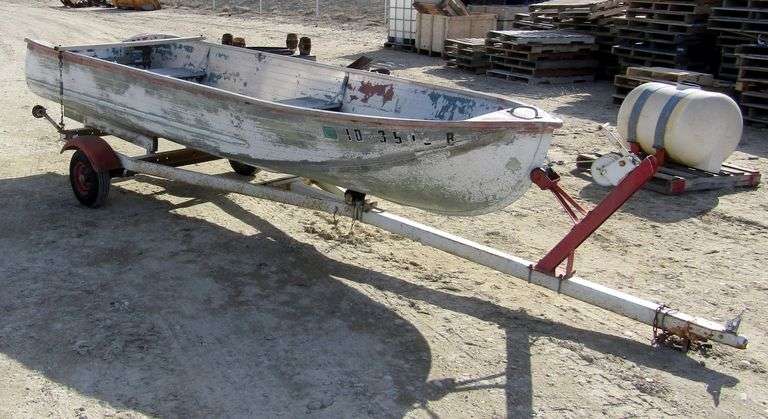 B-1054 1966 Sears Boat & Trailer - Pickett Auction Service