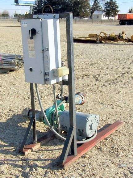 B-396 20HP Ditch Pump & Panel - Pickett Auction Service