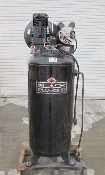 D-487 Black Diamond 60 Gallon Air Compressor - Pickett Auction Service