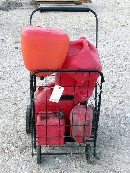 D-886 Gas Cans + Cart - Pickett Auction Service
