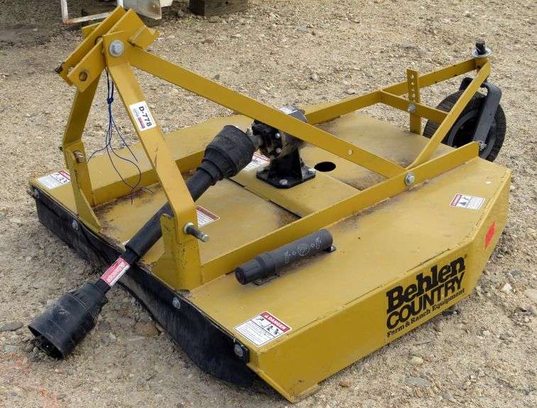 D-778 Behlen Country Field Mower - Pickett Auction Service