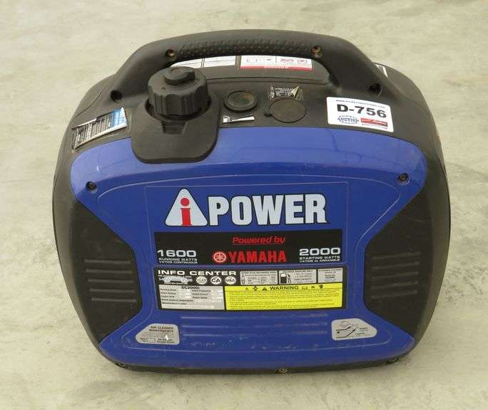 D-756 Yamaha 2000 Watt Generator - Pickett Auction Service