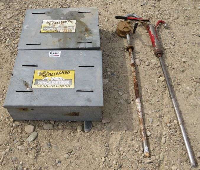 D-1595 Fencer Boxes + Barrel Pumps - Pickett Auction Service